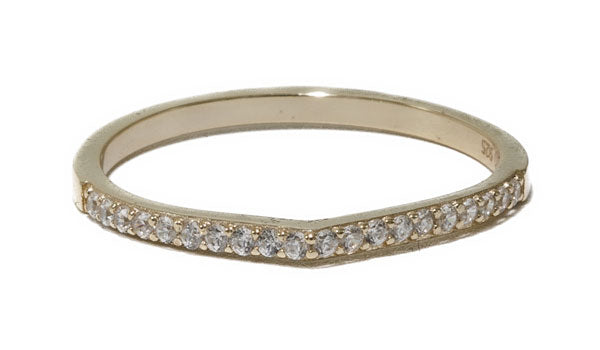 Stacker Sterling Silver Pointed Crystal Ring | PlayHardLookDope