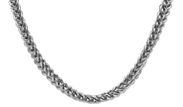 Stainless Steel Wheat Link Chain Necklace | PlayHardLookDope